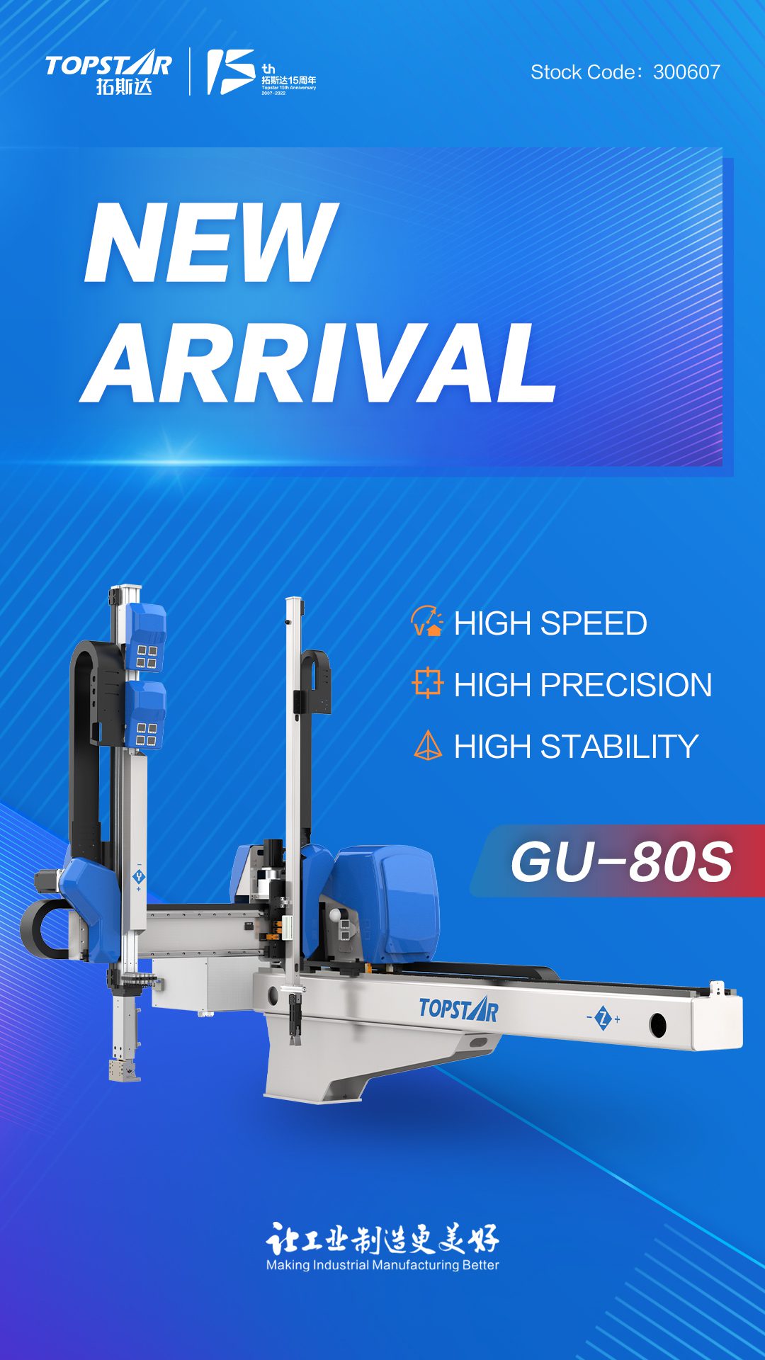 Topstar launched the new GU-80S injection robot! - TopStar